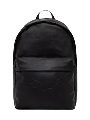PUMA Logo Embossed Zip-fastening Backpack - Black