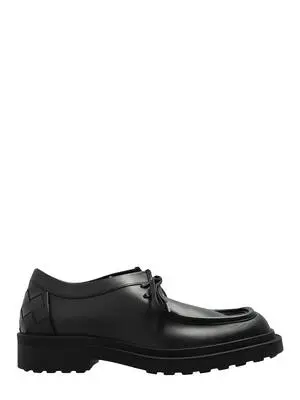 Bottega Veneta Ben Leather Lace Up Sneakers - Black