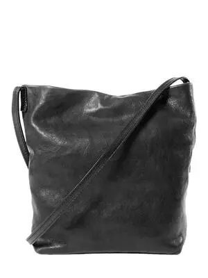 ANN DEMEULEMEESTER Soft Leather Shoulder Bag - Black