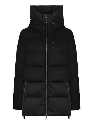 DUNO Hooded Zip-up Parka - Black
