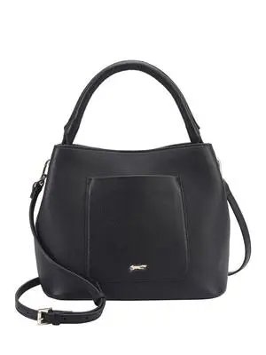 Paul Costelloe Paul Costelloe Rosa Leather Shoulder Bag Black