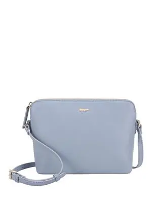 Paul Costelloe Lenya Leather Crossbody Bag - Blue