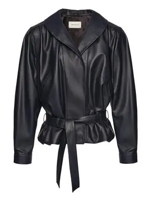 MAGDA BUTRYM Magda Butrym Oversized Leather Jacket