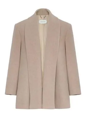 Magda Butrym Relaxed Cashmere Coat - Neutral