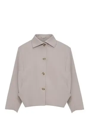 Magda Butrym Collared Jacket - Neutral