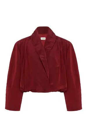 Magda Butrym Cropped Jacket - Red