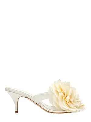 Magda Butrym Floral Embellished Thong Sandals - Ivory