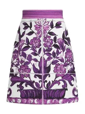 Dolce & Gabbana Printed Cotton Skirt - Multicolor