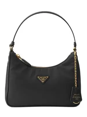 Prada Re-edition 2005 Re-nylon And Saffiano Mini Bag - Black