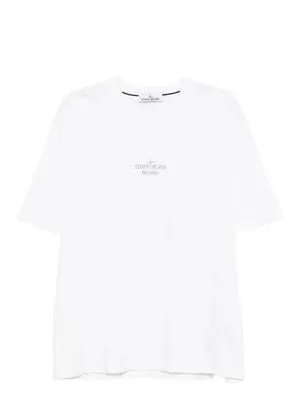 Stone Island Regular Fit T-shirt With `archivio` Print - White
