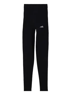 Balenciaga Sporty Knit Viscose Leggings - Black