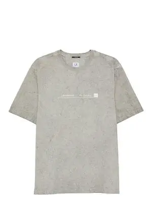 C.P. COMPANY Mercerized Jersey Logo-print T-shirt - Gray