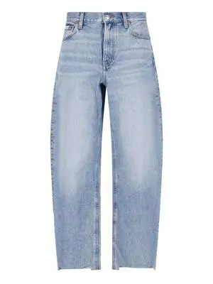 Calvin Klein High-waist Wide-leg Jeans - Light Blue