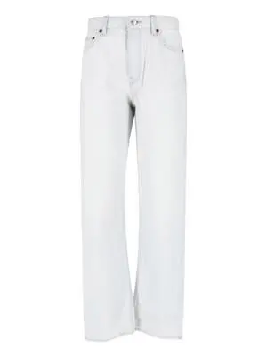 Calvin Klein High-waist Wide-leg Jeans - White
