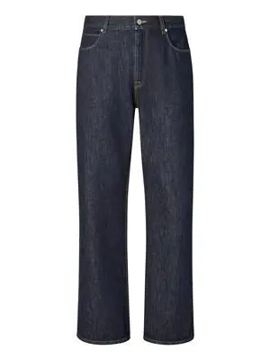 Fendi Straight-fit High-waist Cotton Denim Jeans - Navy