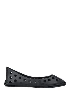 Alaïa Sculpted Calf Leather Flat Shoes - Black