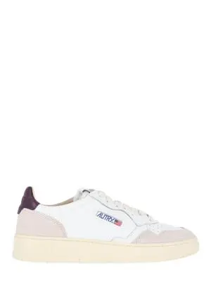 AUTRY Leather & Suede Sneakers - White