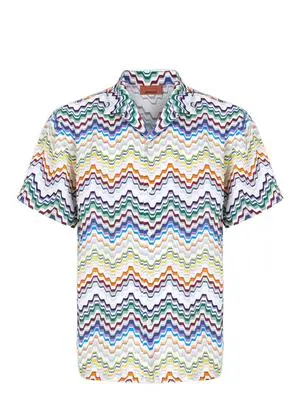 Missoni Short-sleeve Viscose Bowling Shirt - Multicoloured