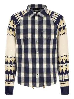 Dsquared2 Classic Check Drawstring' Shirt - Multicolor
