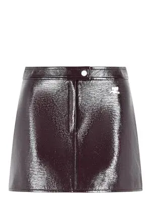 COURREGES Courrèges Vinyl Miniskirt Multicolor