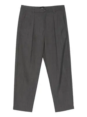 A.p.c. Tailored Pleated Trousers In Grey - Gray