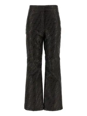 Fendi Ski Pants With Ff Pattern - Brown