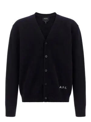 A.p.c. Kevin' Wool Cardigan - Blue