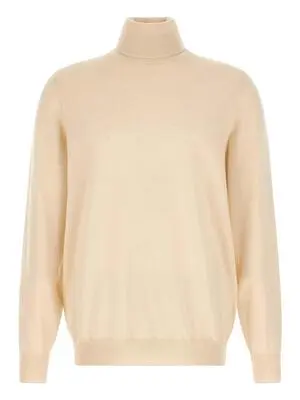 Brunello Cucinelli BRUNELLO CUCINELLI Cashmere Turtleneck Sweater White