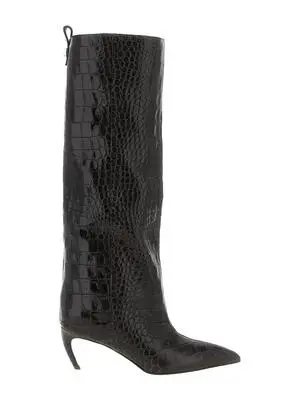 Attico Lea Knee-high Boots - Brown