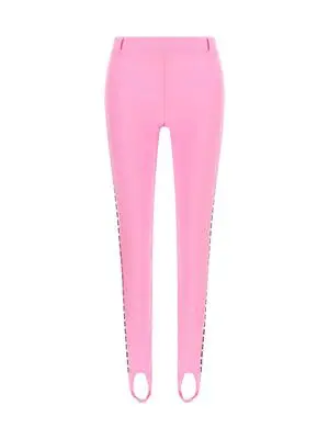 Moschino Leggings With Logo Detail - Pink