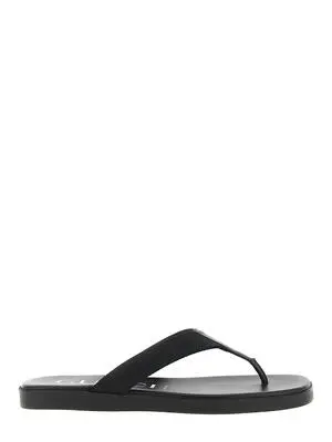 Gucci Jacquard Thong Sandals - Black