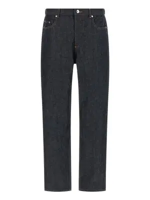 A.p.c. A.P.C. "Fairfax" Low-Rise Wide Leg Jeans In Japanese Denim Blue