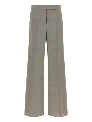 Max Mara Max Mara 'MxmNetto' Wool Wide-Leg Trousers Gray