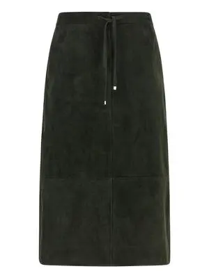 Max Mara S Max Mara SmmGazza Suede Skirt Green