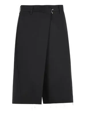 MAISON MARGIELA Cotton Wrap Shorts - Black