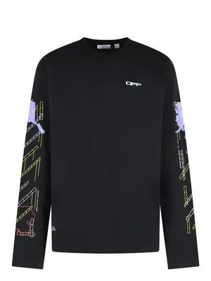 Off-White Archigeography Arrow' Cotton T-shirt - Black