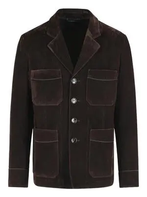 TOM FORD Blazer In Cotton Blend - Brown