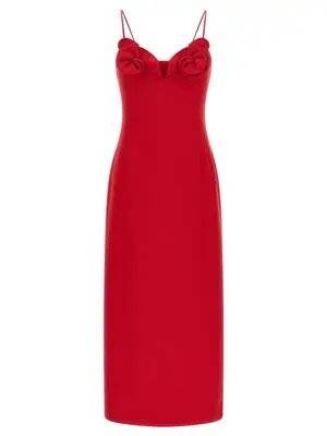 Magda Butrym 41" Midi Dress - Red