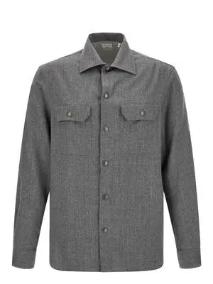 Brunello Cucinelli Flannel Overshirt - Gray