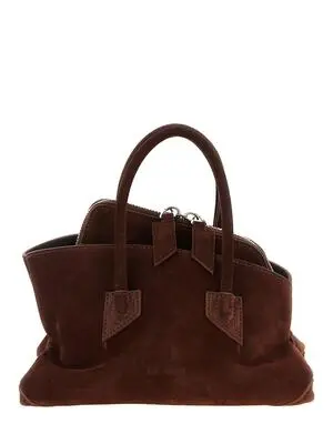 Attico La Passeggiata Mini Suede Handbag - Brown