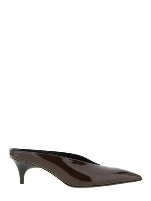 Gucci Patent Leather Pointed Toe Mules - Multicolor