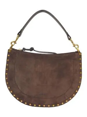 Isabel Marant Étoile Oskan Soft Suede Bag With Stud Embellishments - Brown