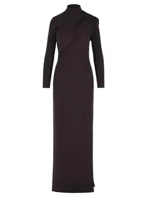 COURREGES Viscose Maxi Dress With Draping - Multicolor