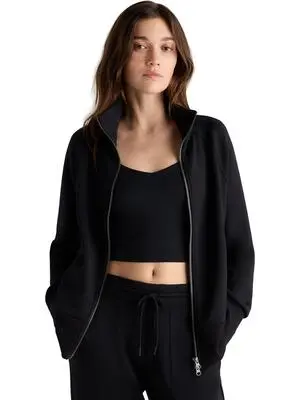 Quince CloudComfort Full-Zip Sweatshirt Black
