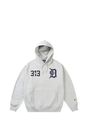 PALACE X Detroit Tigers Graphic Hoodie - Grey