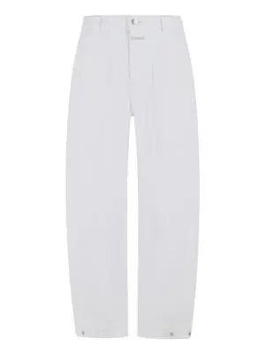 Closed Rhannon Barrel Cropped Jeans - Ivory