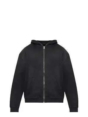 ALLSAINTS Logo Detailed Zip Hoodie - Black