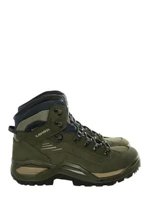 Lowa Logo Hiking Boots - Olive Navy