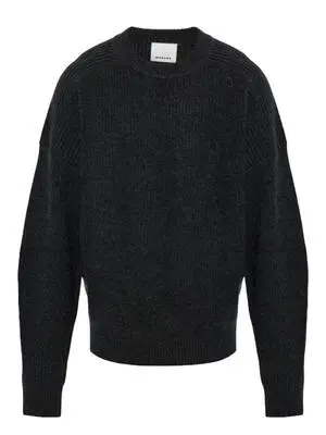 Isabel Marant Étoile Long-sleeve Ribbed Knit Pullover - Dark Gray