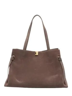 Yuzefi Yuzefi Gyoza Suede Knotted-Strap Tote Bag No